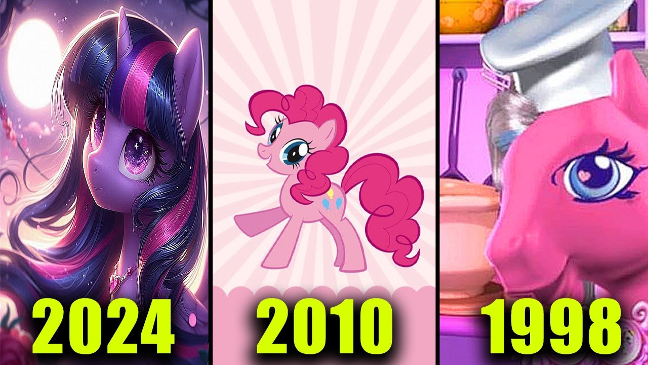 Evolution of My Little Pony MLP Games - 2024-1998 (22 Games) All ...