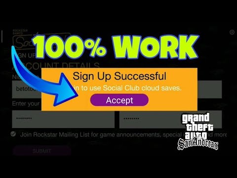 How To Create a New Account Of Rockstar Games Social Club // Grand Thief Auto Online ( GTA ) Android