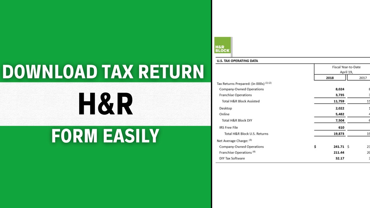 How to Download Tax Report Form In H&R Block (Full Guide) - YouTube
