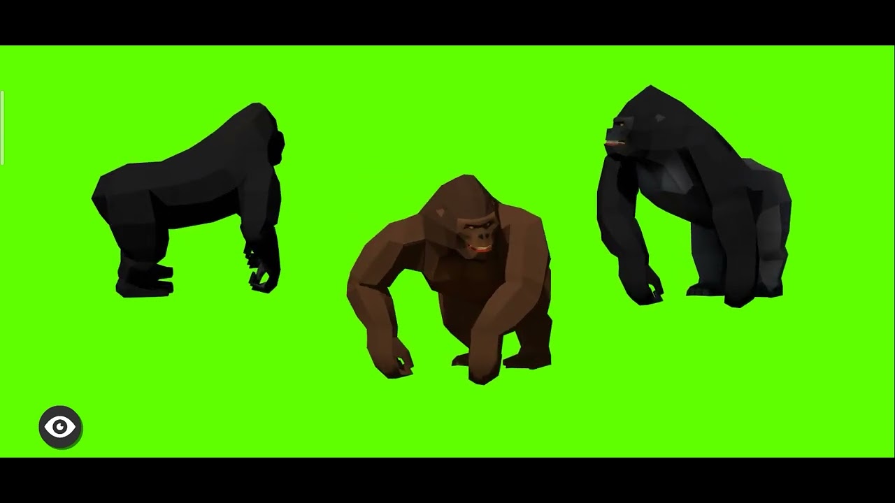 Green Screen Gorilla | Green Screen effects | Gorillas idk green screen ...