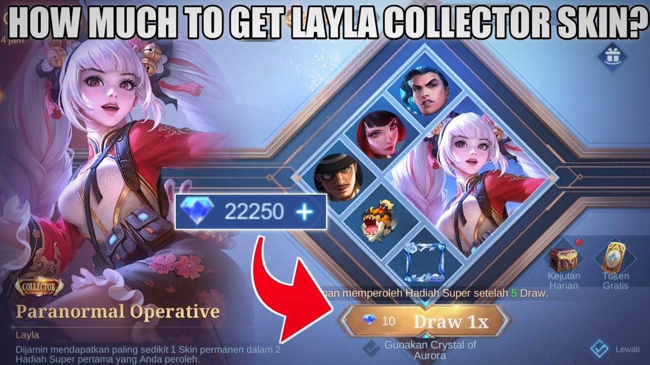 HOW MANY DIAMONDS TO GET LAYLA COLLECTOR SKIN? - Mobile Legends - YouTube