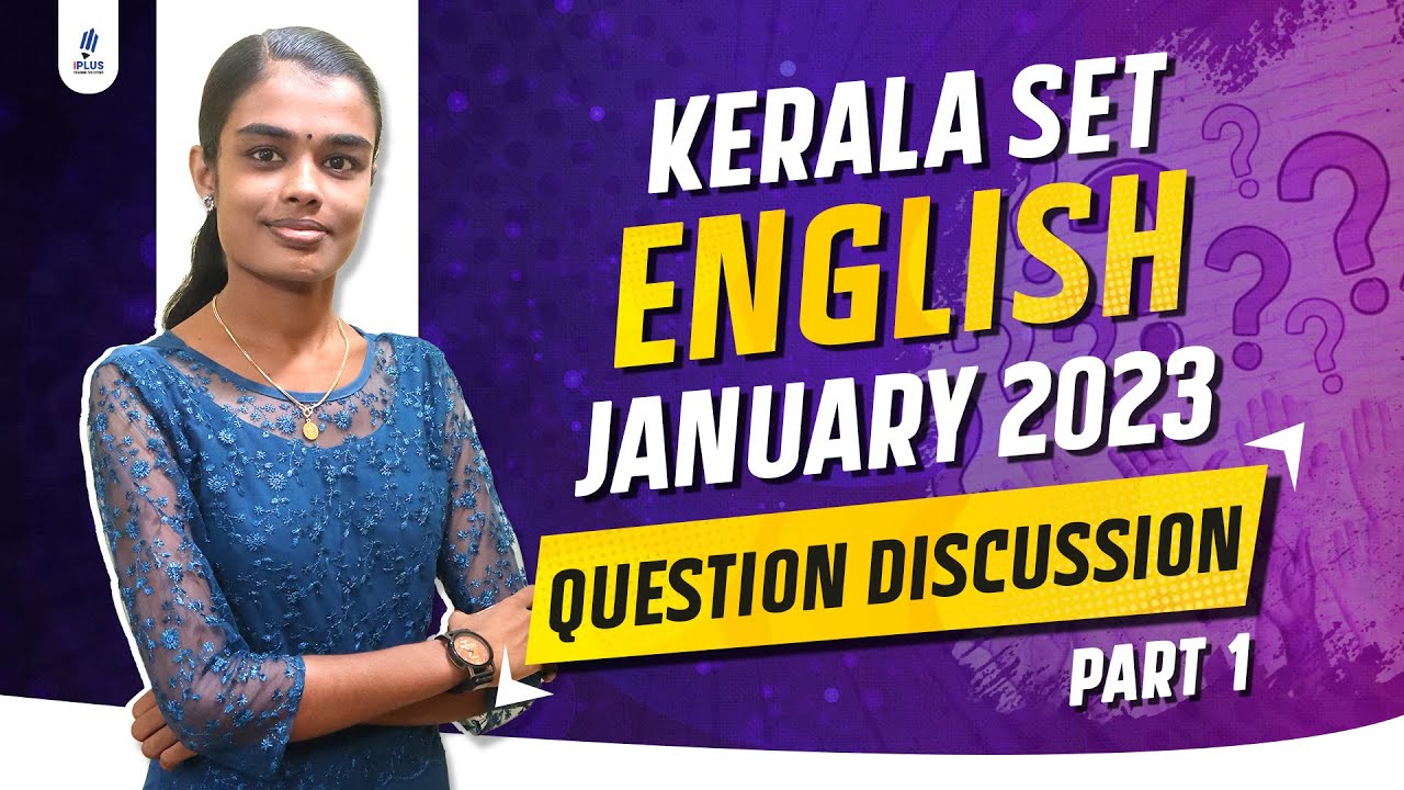 Kerala SET English | January 2023 | Question Discussion | Part 1 - YouTube