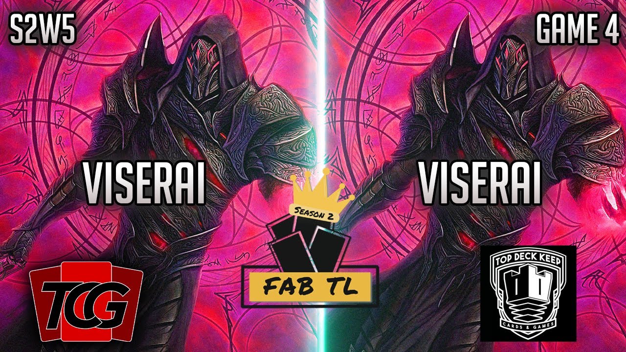 FAB League S2: TCGz Nathan Crawford (Viserai) vs. TDK Randy Wood ...