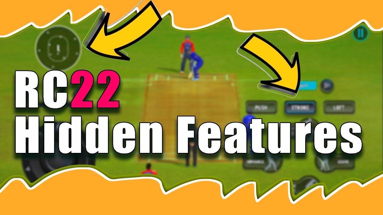 #RC22 New Update Hidden Features II Real Cricket 22 Field Mini Map ...