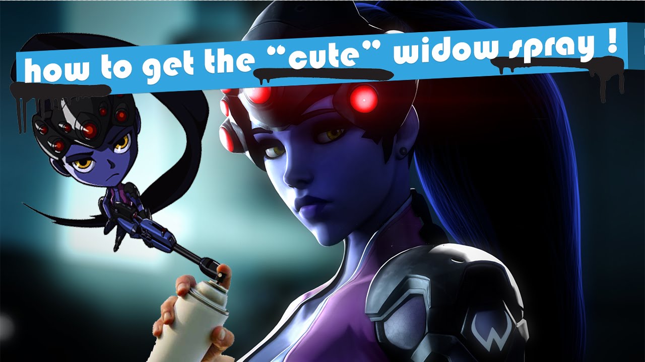 [Overwatch] how to get "cute!" widowmaker Spray - YouTube