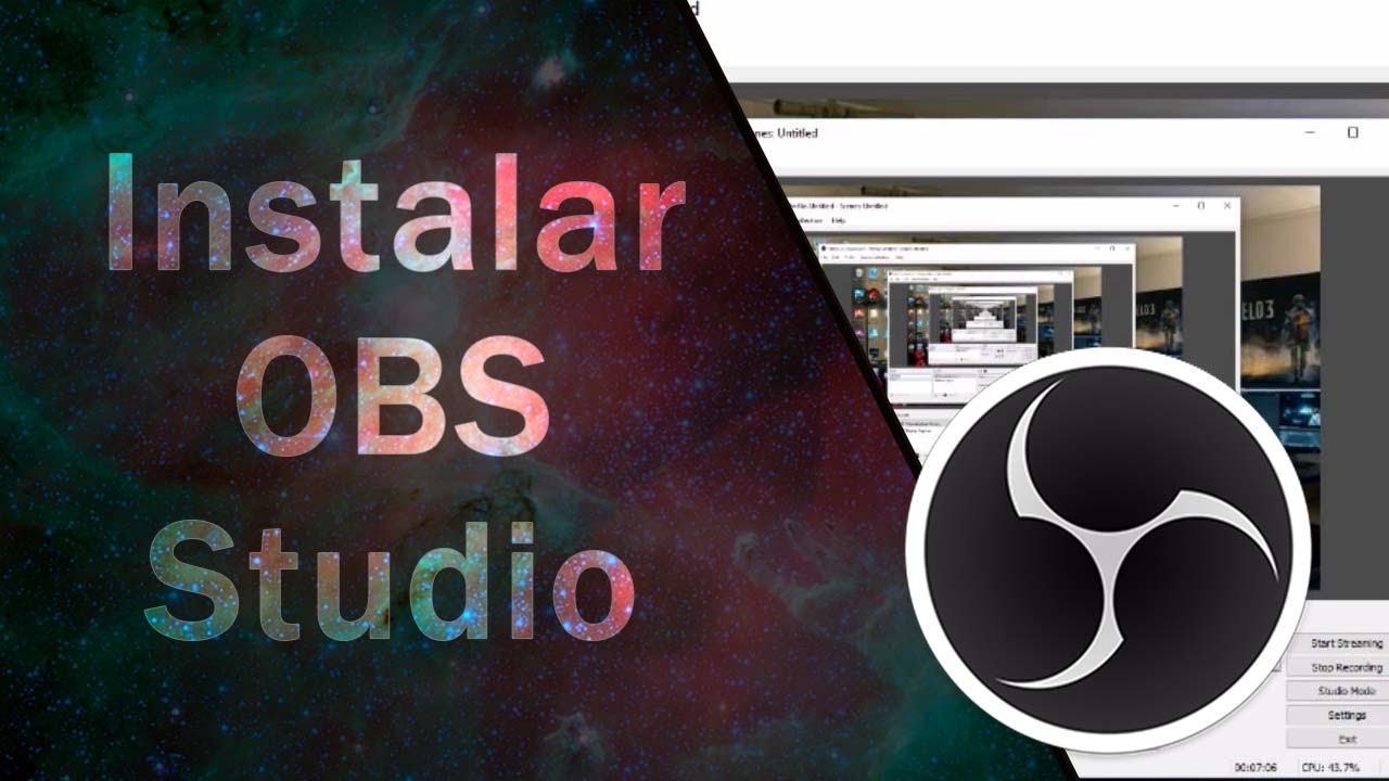 COMO INSTALAR O OBS STUDIO - TUTORIAL - YouTube
