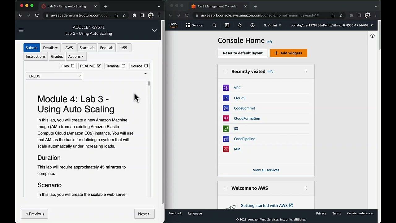 AWS Academy Cloud Operations (SysOps) Module 4: Lab 3 - Using Auto ...