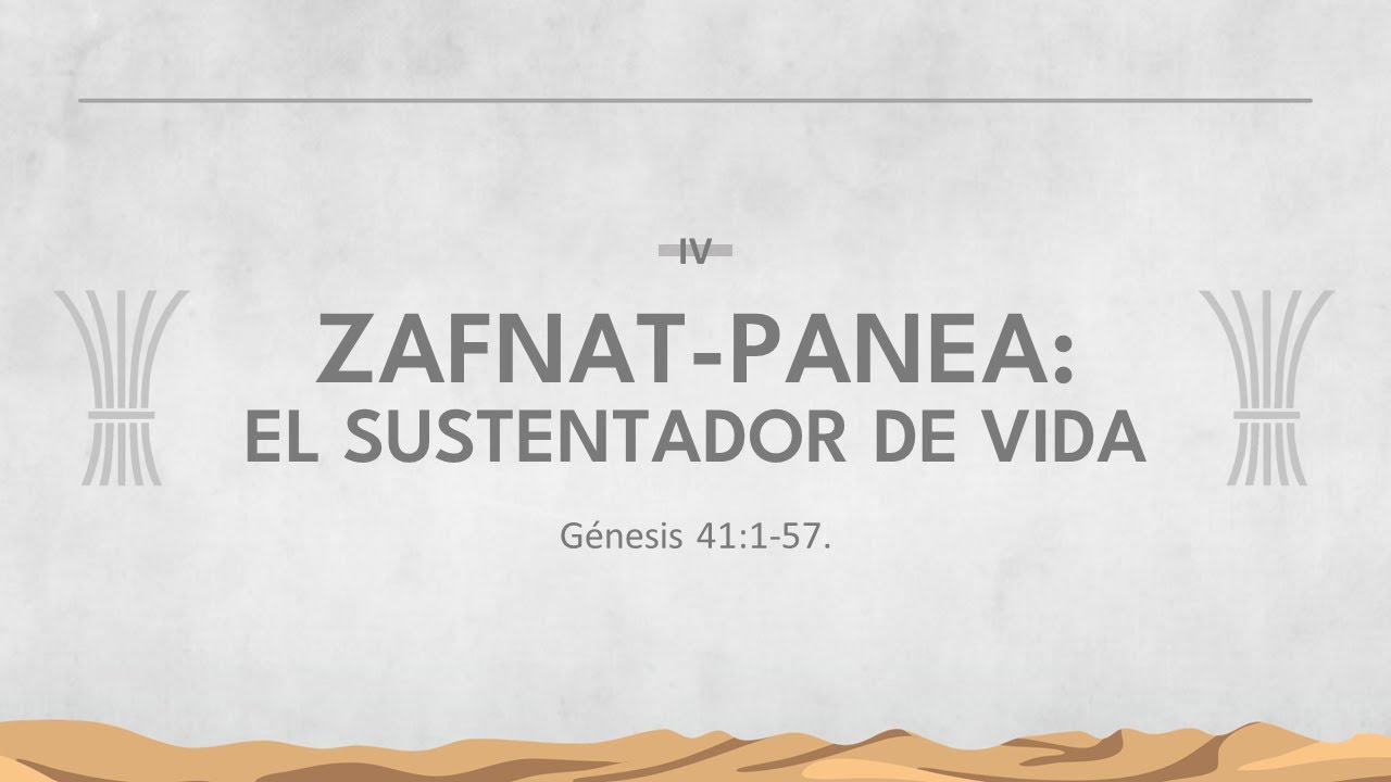 Sermón: Zafnat-panea (Serie JOSÉ, sufrimiento y providencia) - YouTube