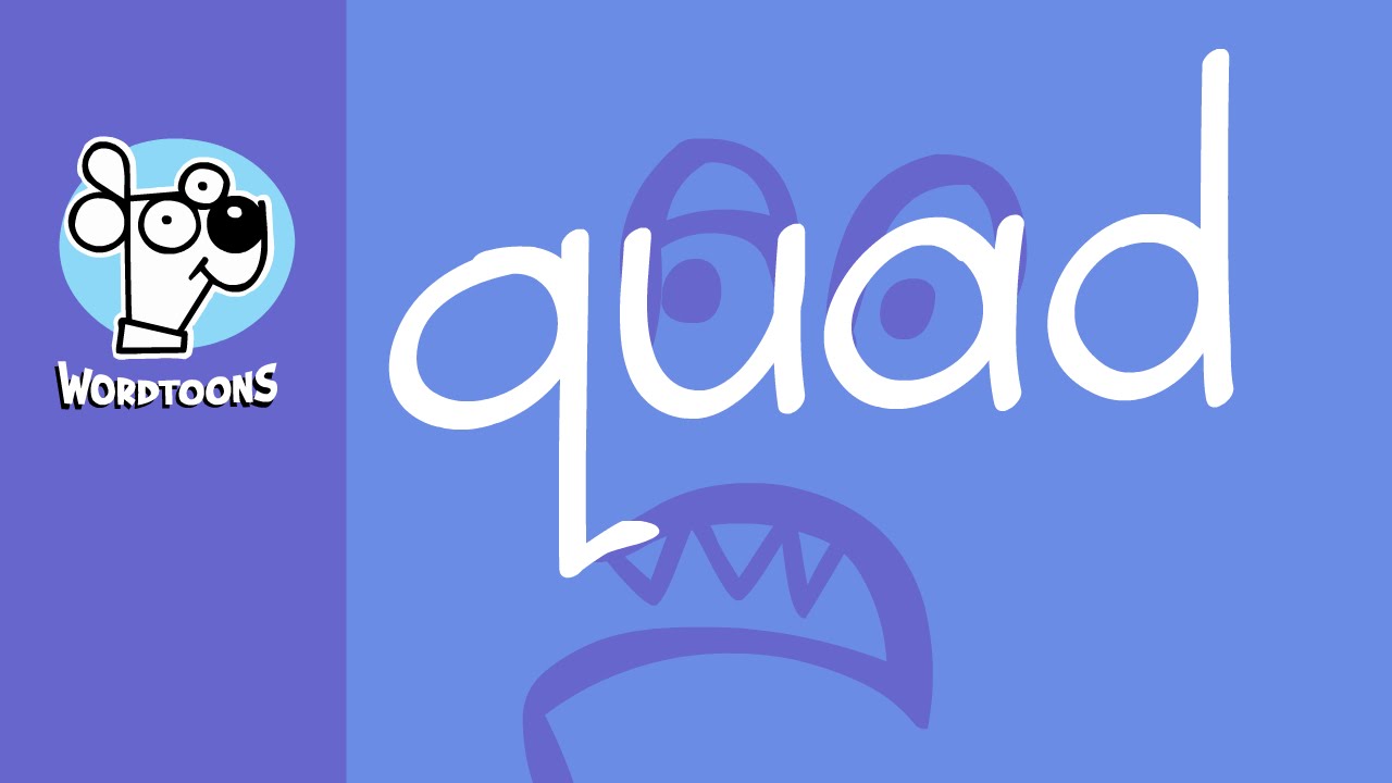 The Word Quad Into A Cartoon - Wordtoon quad ( Smartoon For Study ...