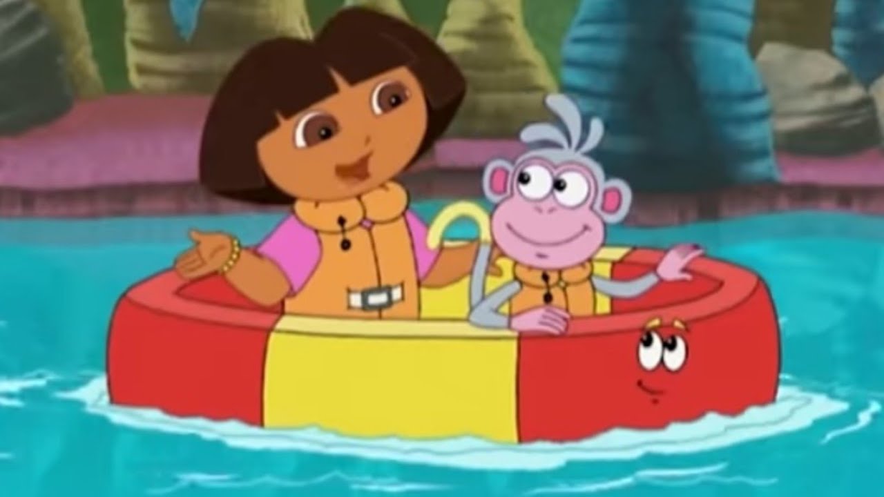 Dora buji enjoying Boating | Dora coloring | Dora painting | Learn to ...