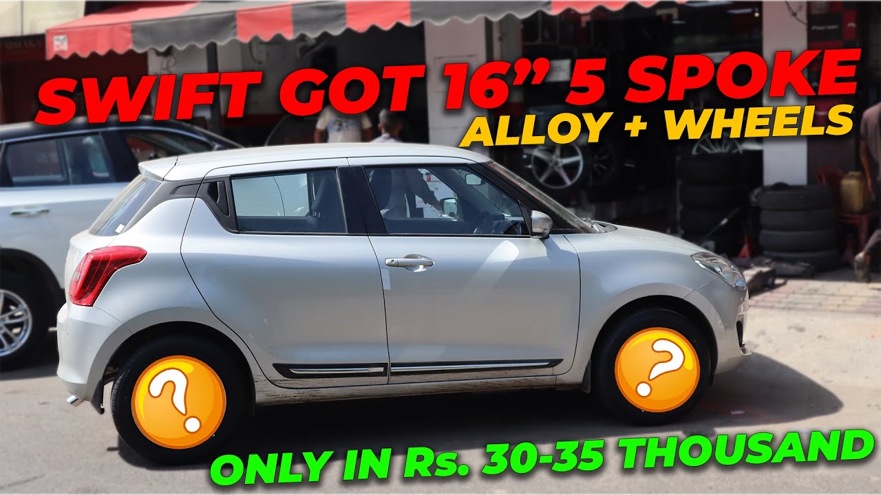 2021 SWIFT Modified with 16" 5 spoke Alloy wheels 🔥🔥 Alloy wheels for ...