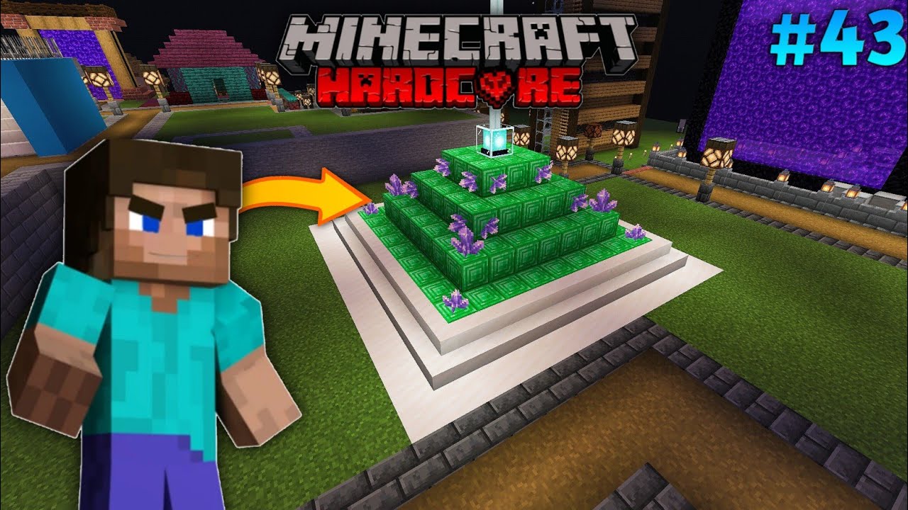 I Decorate My Beacon in Minecraft Hardcore - YouTube