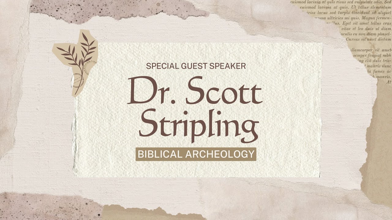 Dr. Scott Stripling - YouTube