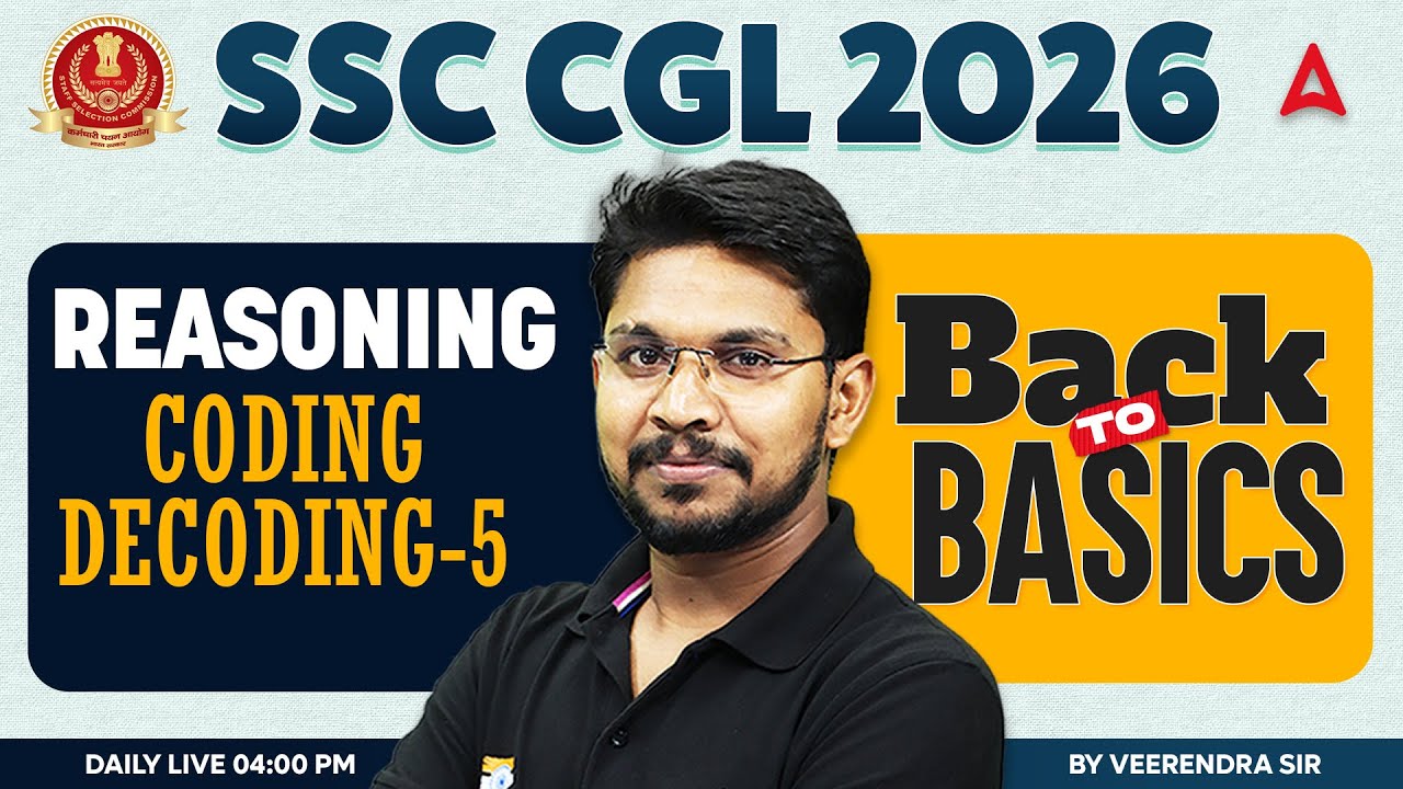 SSC CGL 2026 | SSC CGL Reasoning Classes | Coding Decoding | SSC CGL ...
