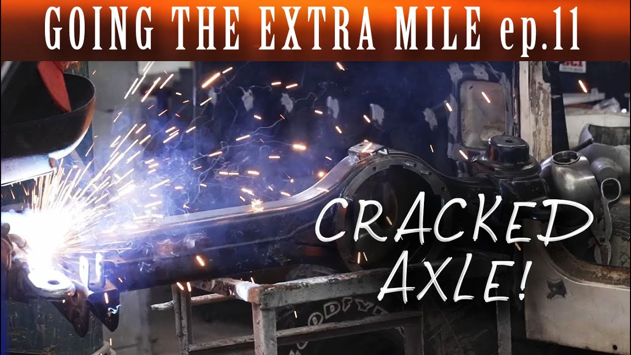 REPAIRING A CRACKED AXLE AND REBUILD. Half-a-Million-Km Toyota Land ...