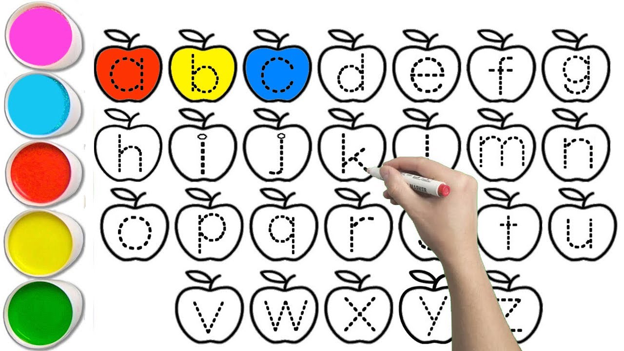 Learn abcd Alphabet Drawing and Coloring for Kids || How To Abcd ...