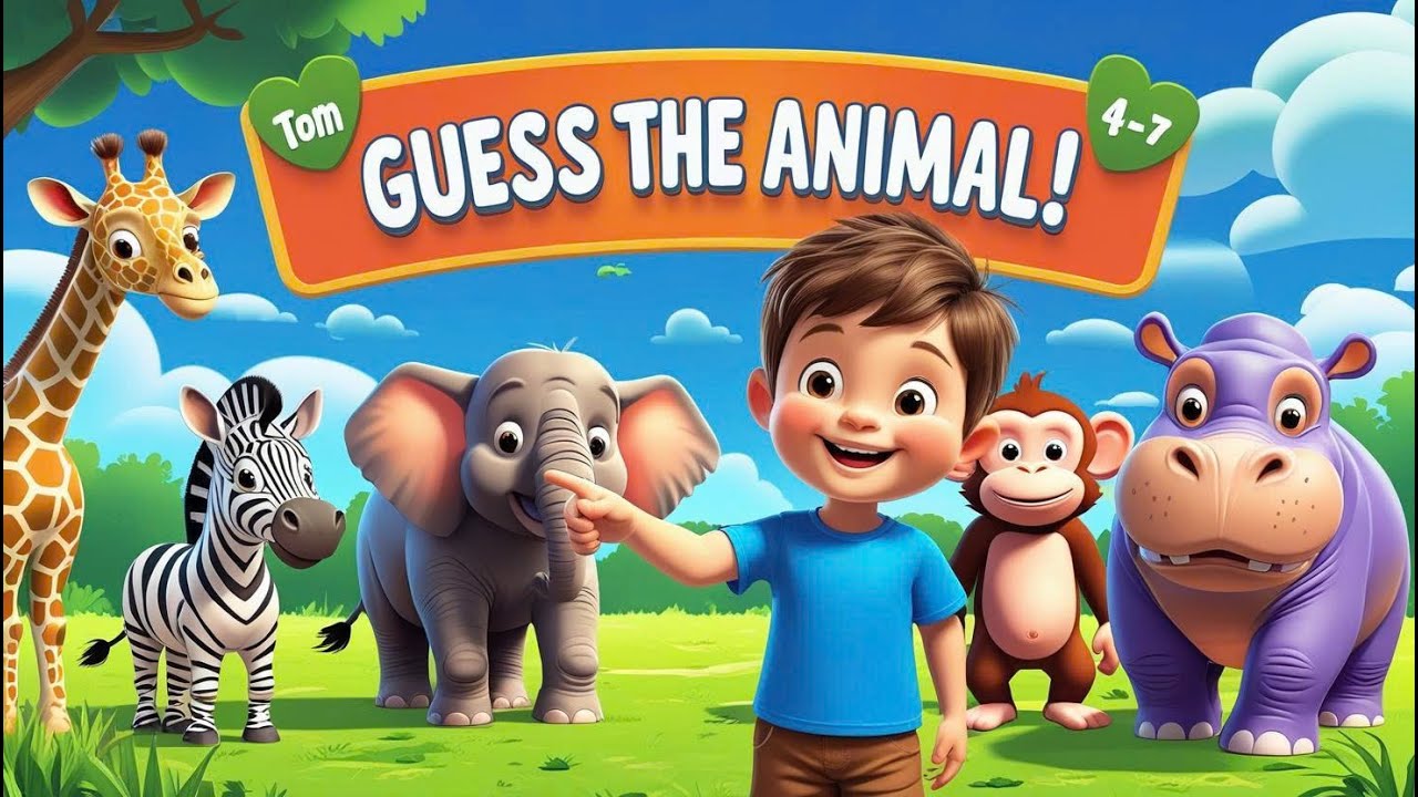 Guess the Animal! | Animal Riddles for Kids | Đoán con vật cùng Tom ...