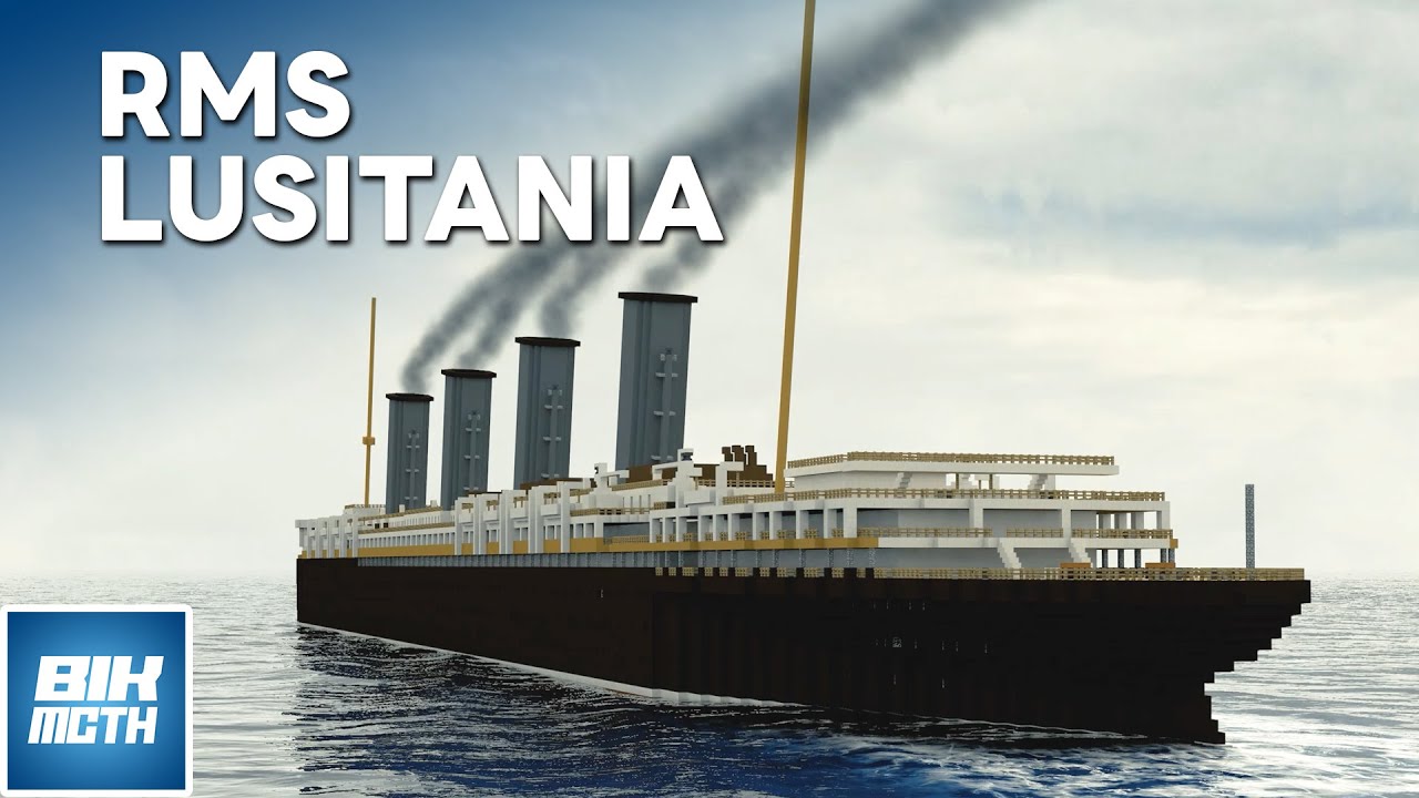 RMS Lusitania in Minecraft - YouTube