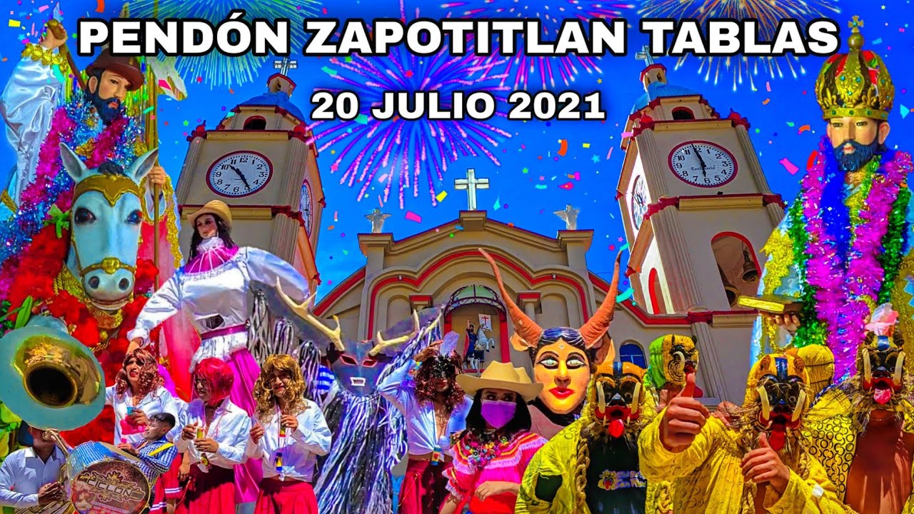 Pendón Zapotitlán Tablas | 20 Julio 2021 | Tigres San Pancho - YouTube