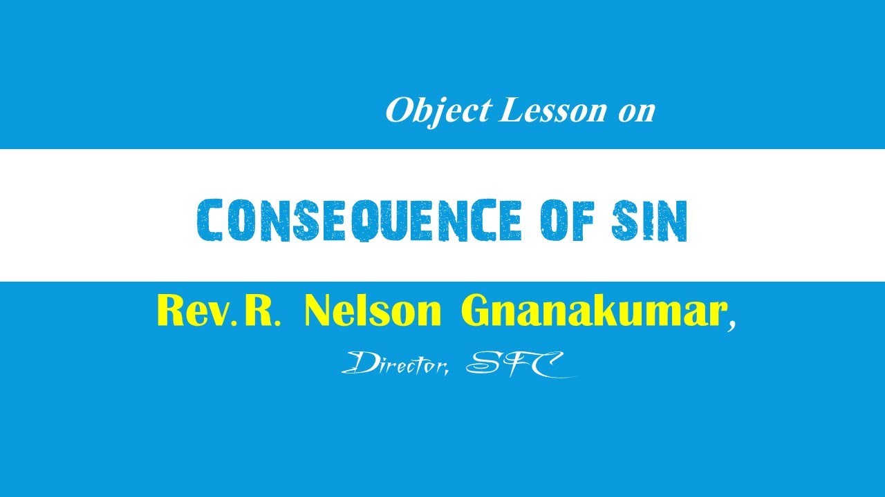 Object Lesson on Consequence of Sin - YouTube
