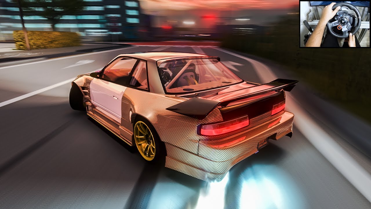 PS13 SR24 Onevia Drifting At DAIKOKU FUTO Parking l Assetto Corsa ...