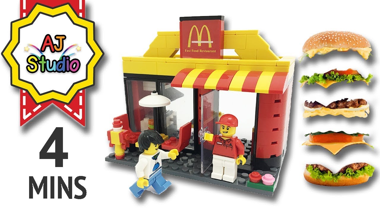 Build and Play Toys - McDonalds' alike Fast Food Shop Building Blocks ...
