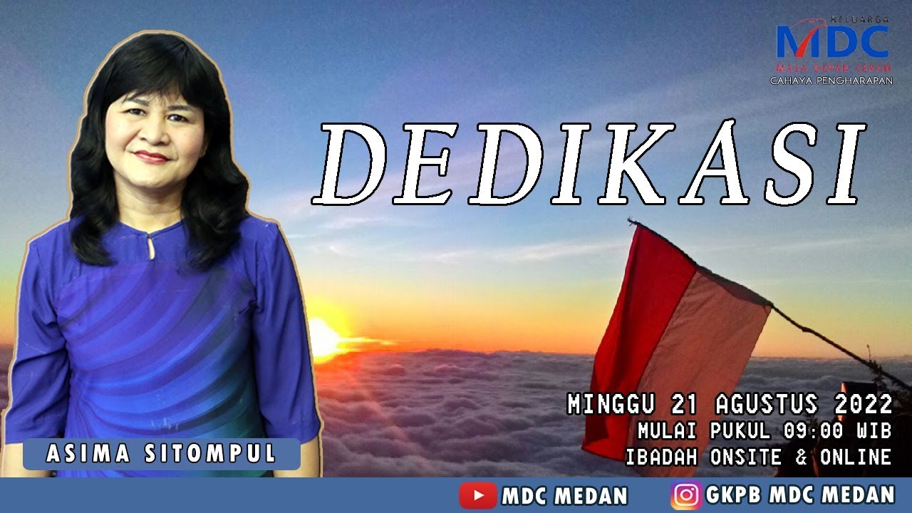 Ibadah GKPB MDC Medan Minggu 21 Agustus 2022 - YouTube
