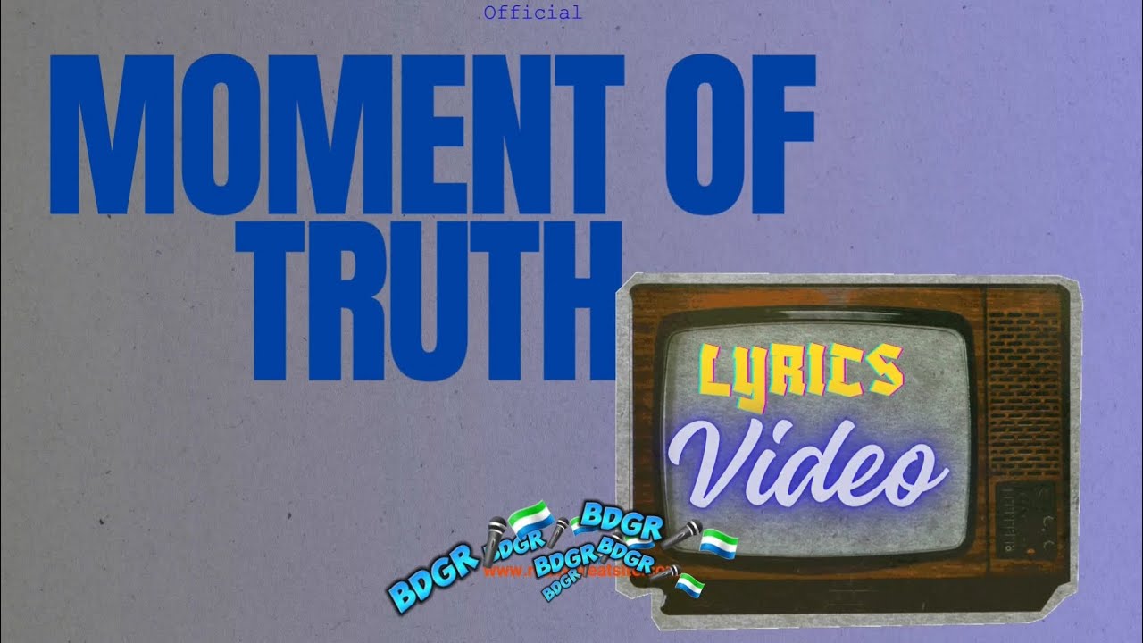 MOMENT OF TRUTH |OFFICIAL LYRICS VIDEO| Benson Da Gospel Rapper #bdgr ...