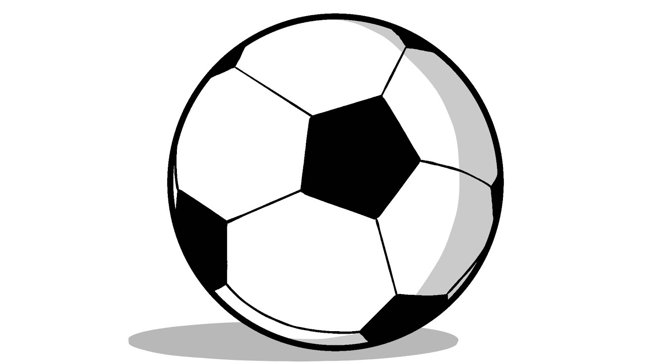 How to Draw A SOCCER BALL Realistic Easy | Drawing And Coloring ...
