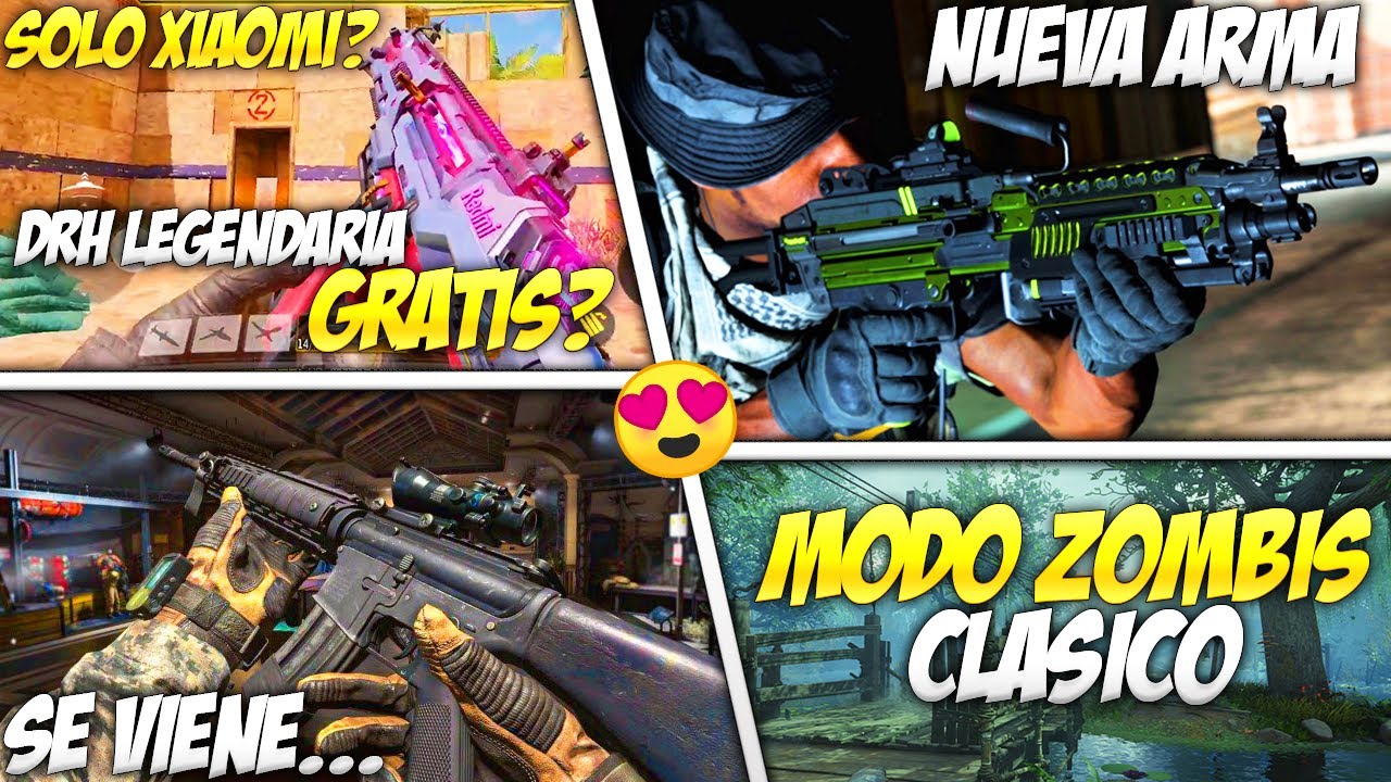 🤔 DRH REDMI LEGENDARIA GRATIS? NUEVA ARMA TEMPORADA 10, ZOMBIS CLÁSICO ...