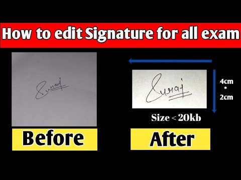 How to edit Signature with Phone|| SSC CGL and SSC CHSL photo with date ...