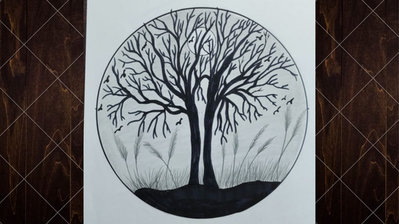 Draw a circle drawing easy | circle drawing simple | circle sketch ...