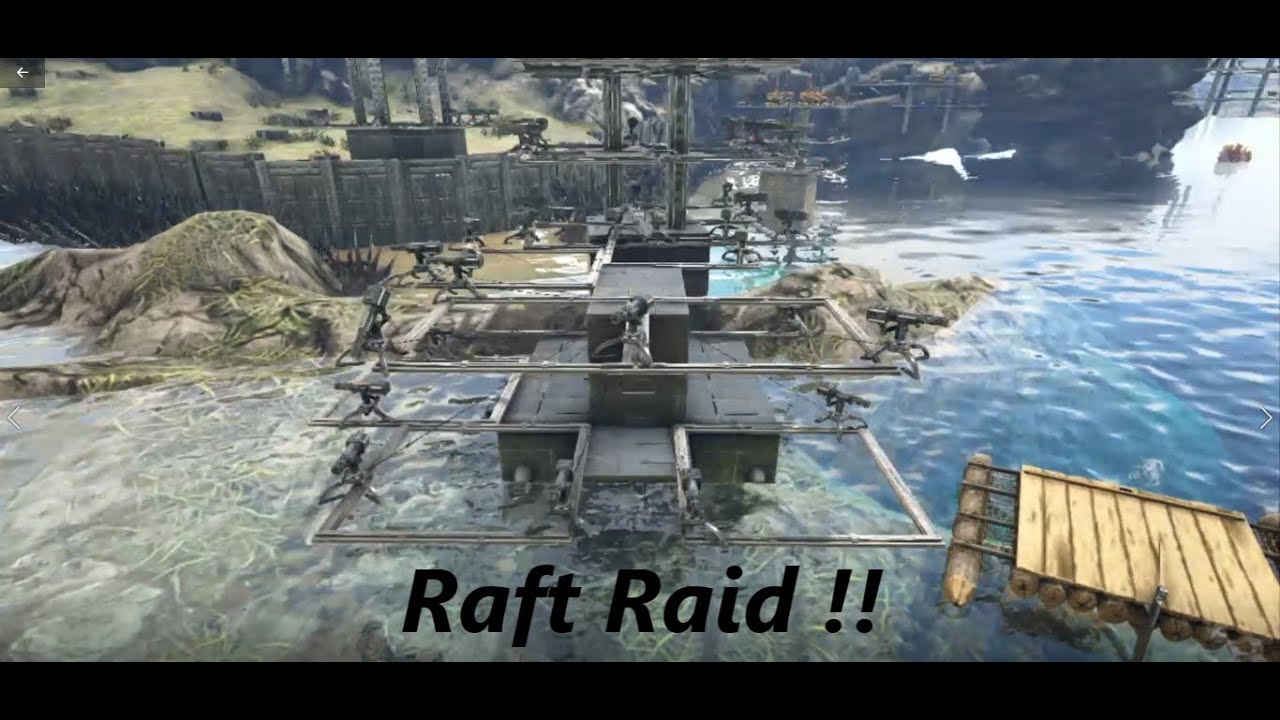 RAFT RAIDING RAGNAROK TRIBES - PVP MOMENTS #4 - ARK UNOFFICIAL PVP PS4 ...