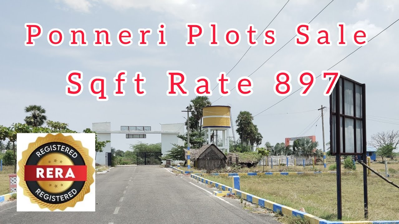 New Residential Plots Sale At Ponneri Mahindra World City Near. - YouTube