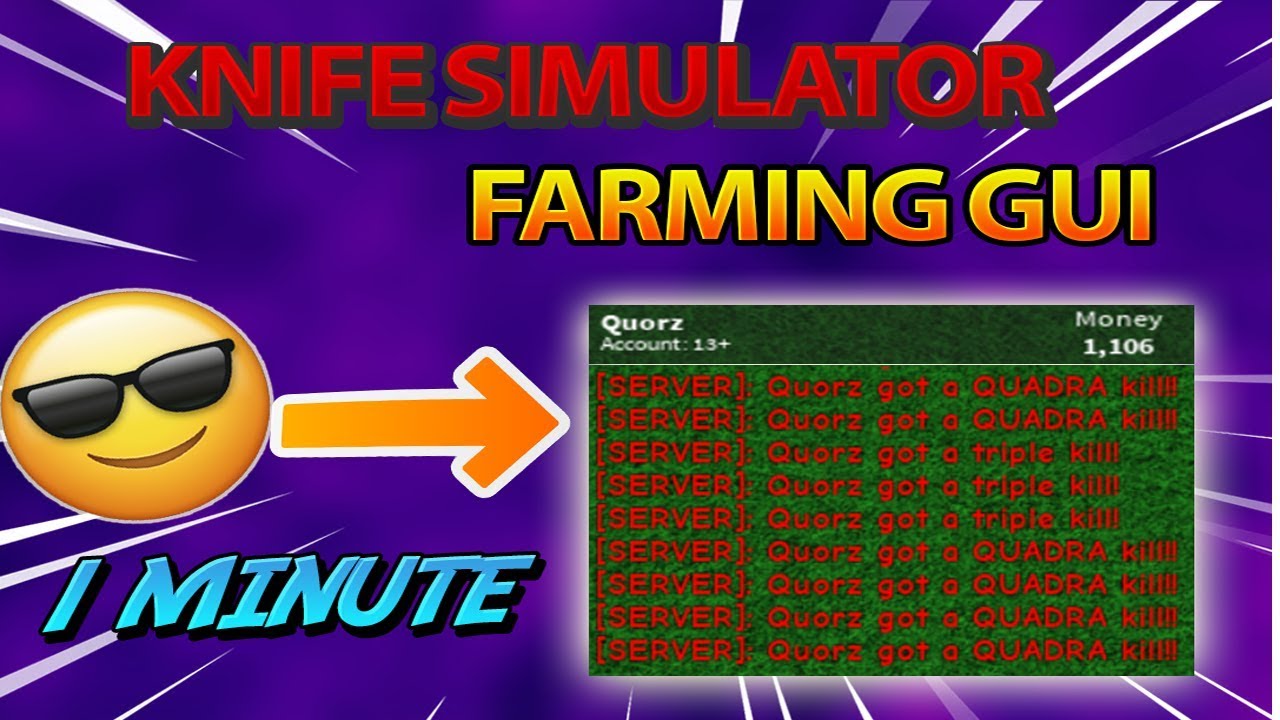 [WORKING] KNIFE SIMULATOR FARMING GUI - YouTube