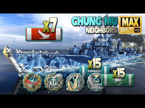 Muhrip Chung Mu, haritada Komşular, MVP - World of Warships