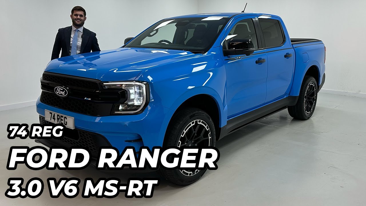 74 Reg Ford Ranger 3.0 Ecoblue V6 MS-RT (VAT Q) - YouTube