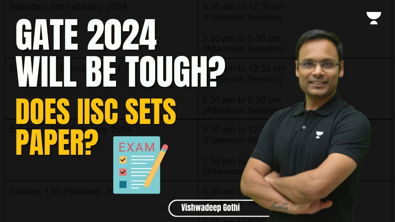 GATE-24 will be Tough? Does IISc Sets Paper? | Vishvadeep Gothi - YouTube