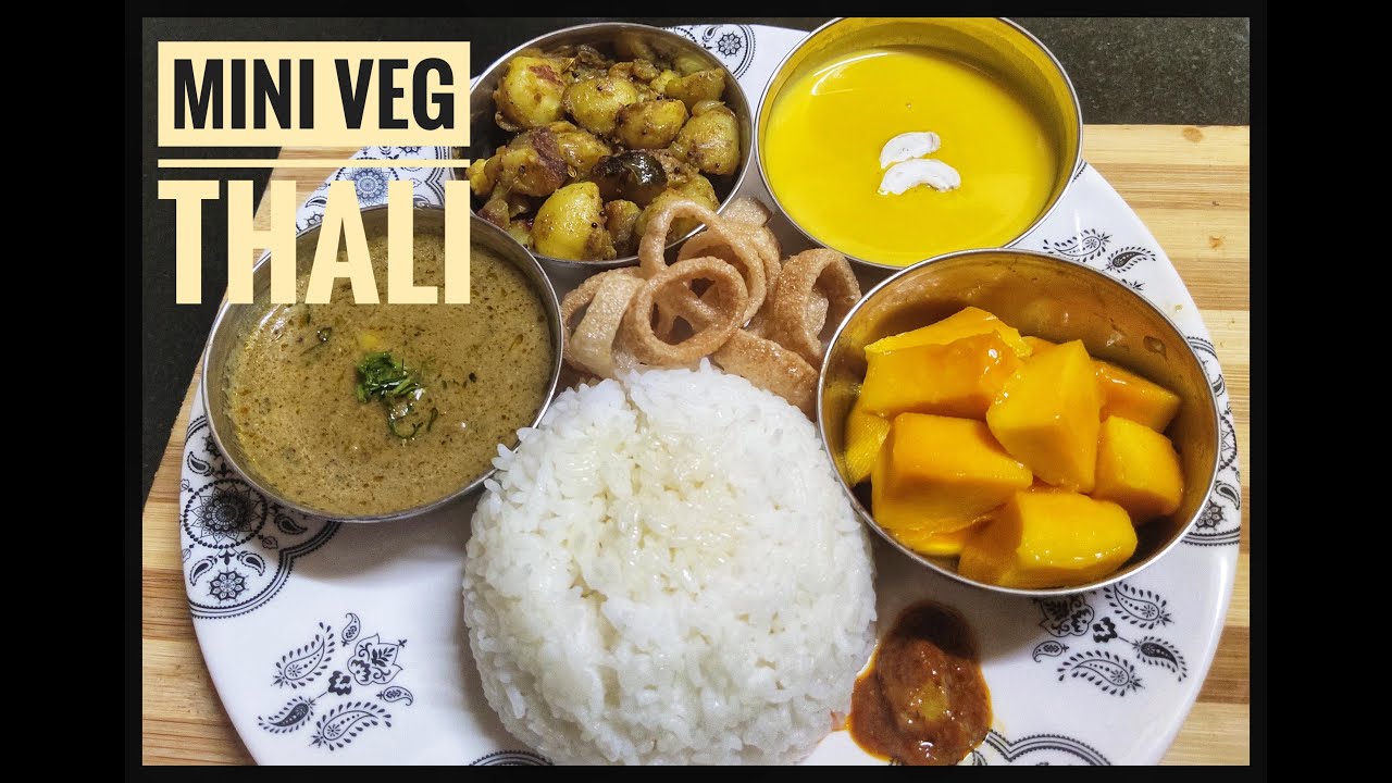 A Healthy & Simple South Indian Mini Veg Thali Recipes in Tamil - YouTube