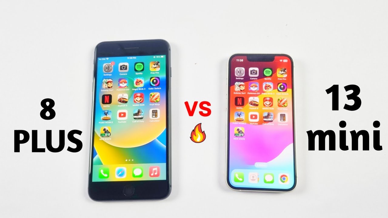 iPhone 13 Mini Vs iPhone 8 Plus - SPEED TEST!! - YouTube