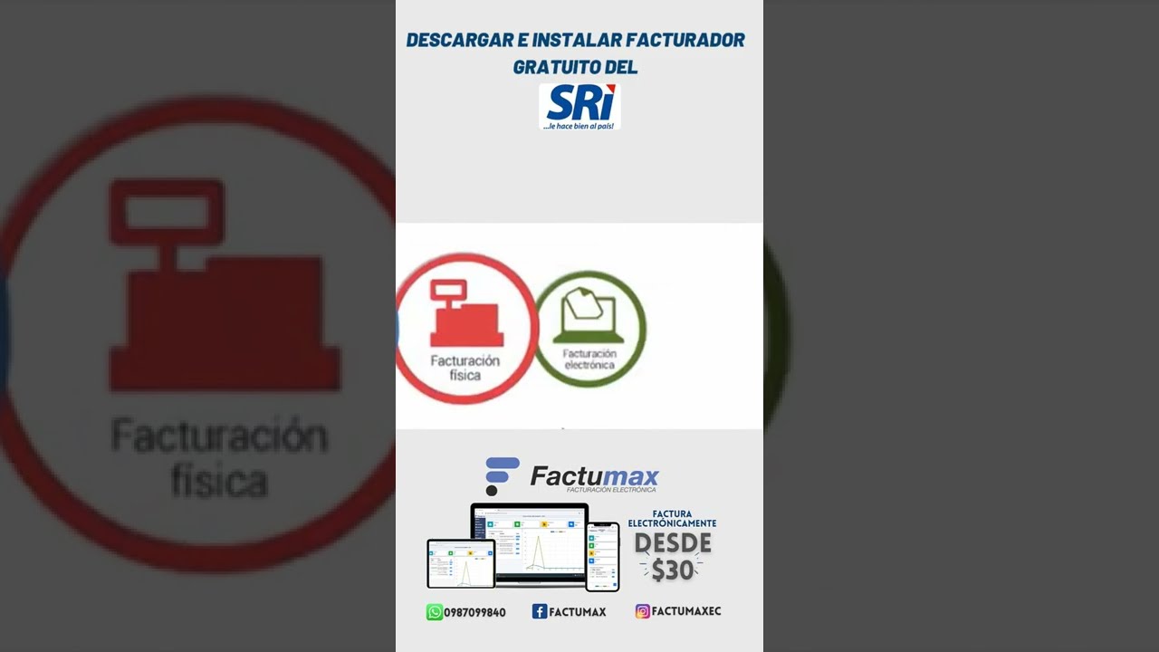 Cómo instalar el Facturador Electrónico del SRI en 1 minuto(⌛) - YouTube