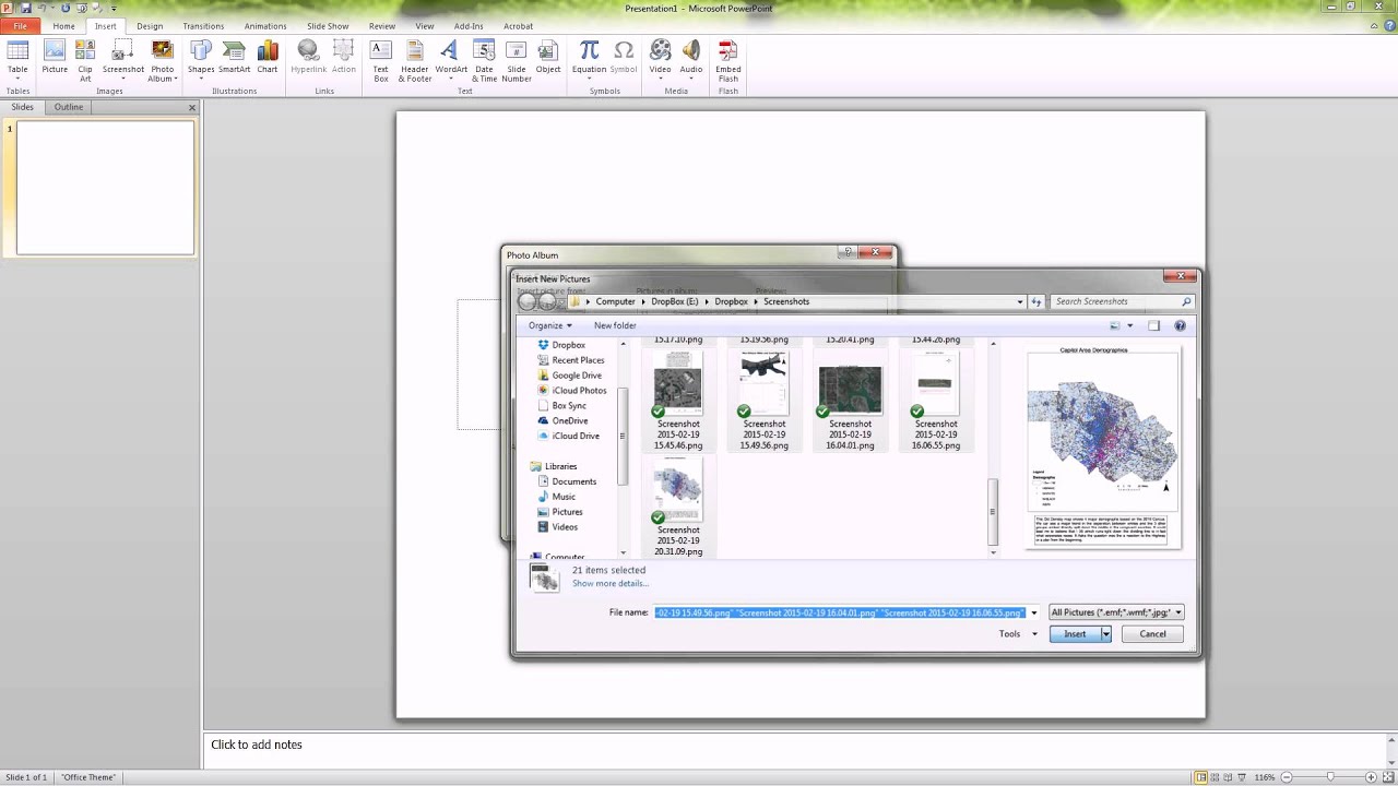 Making a photo album slideshow in Powerpoint 2010 - YouTube