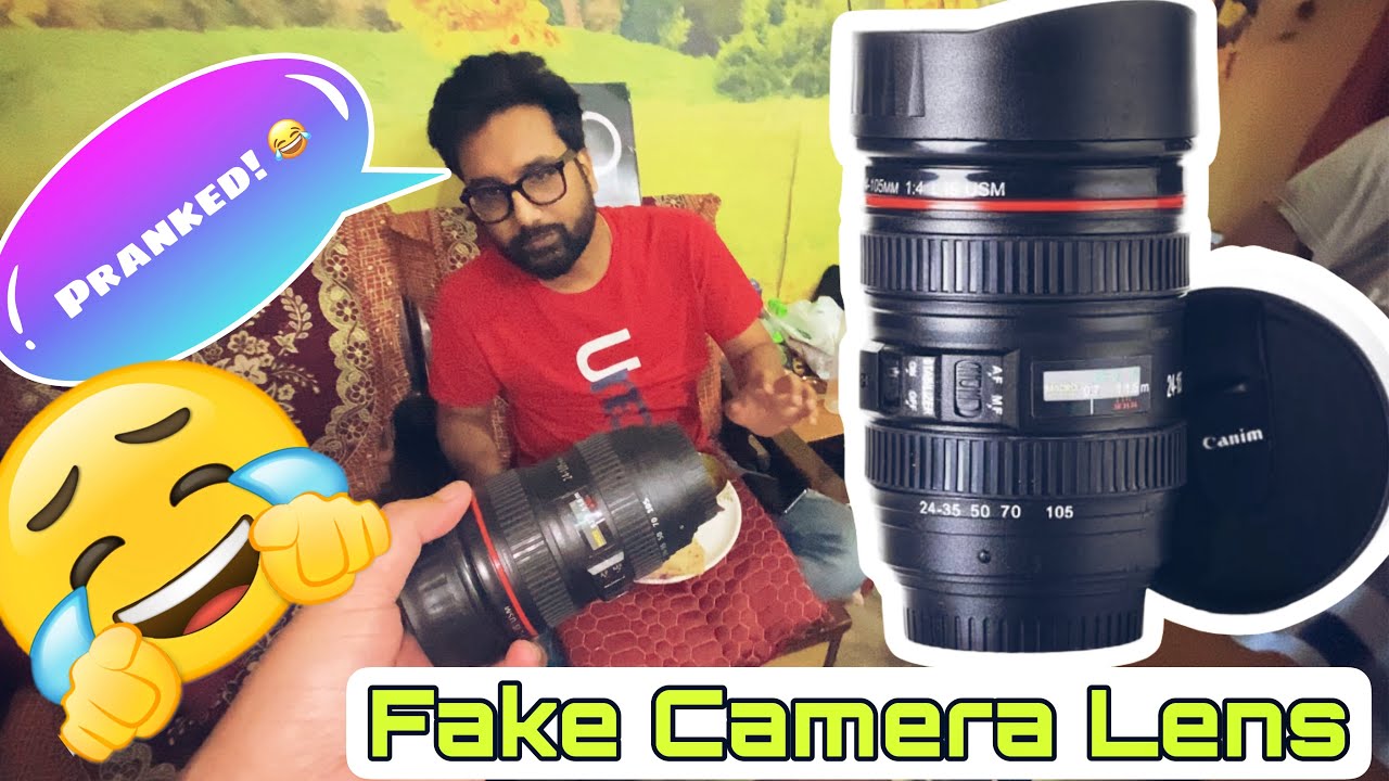 Fake Camera Lens Prank At Home | Sabka Ullu Bana Dala 😂 - YouTube