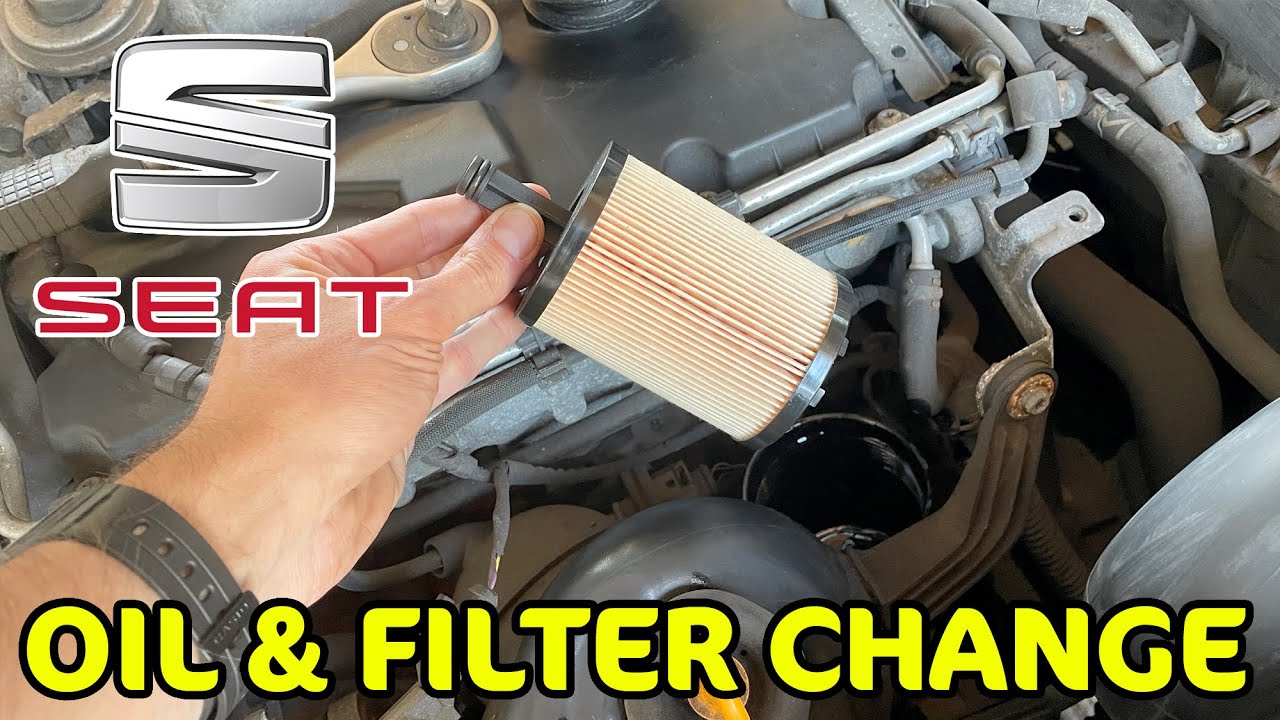HOW TO CHANGE OIL & OIL FILTER - SEAT LEON - YouTube