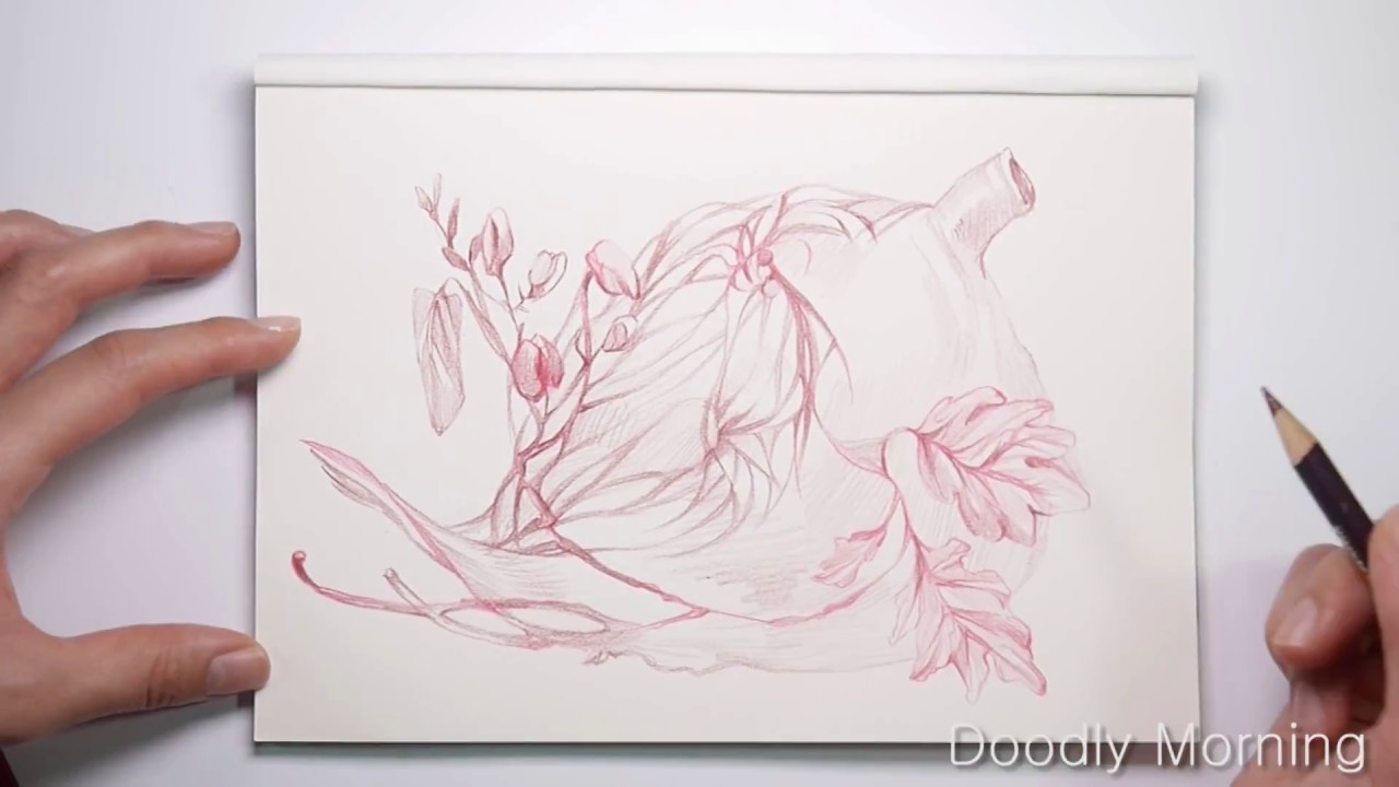 Freely Drawing With Color Pencils [ Doodly Morning ] - YouTube
