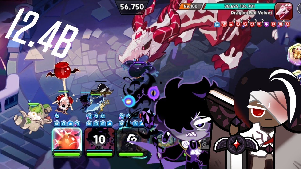 Red Velvet Dragon 12.4B (With Dark Choco Cookie) | Cookie Run: Kingdom ...