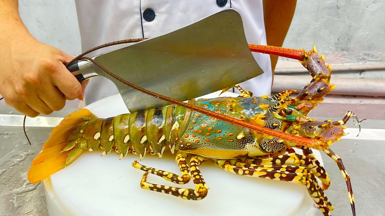 Lobster sashimi recipe, lobster cooked in 4 delicious dishes // Asian ...