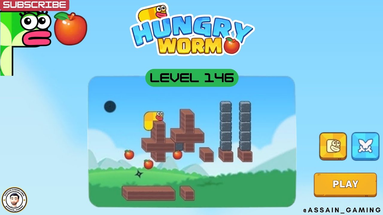 Hungry Worm Greedy Worm Level 146 - YouTube