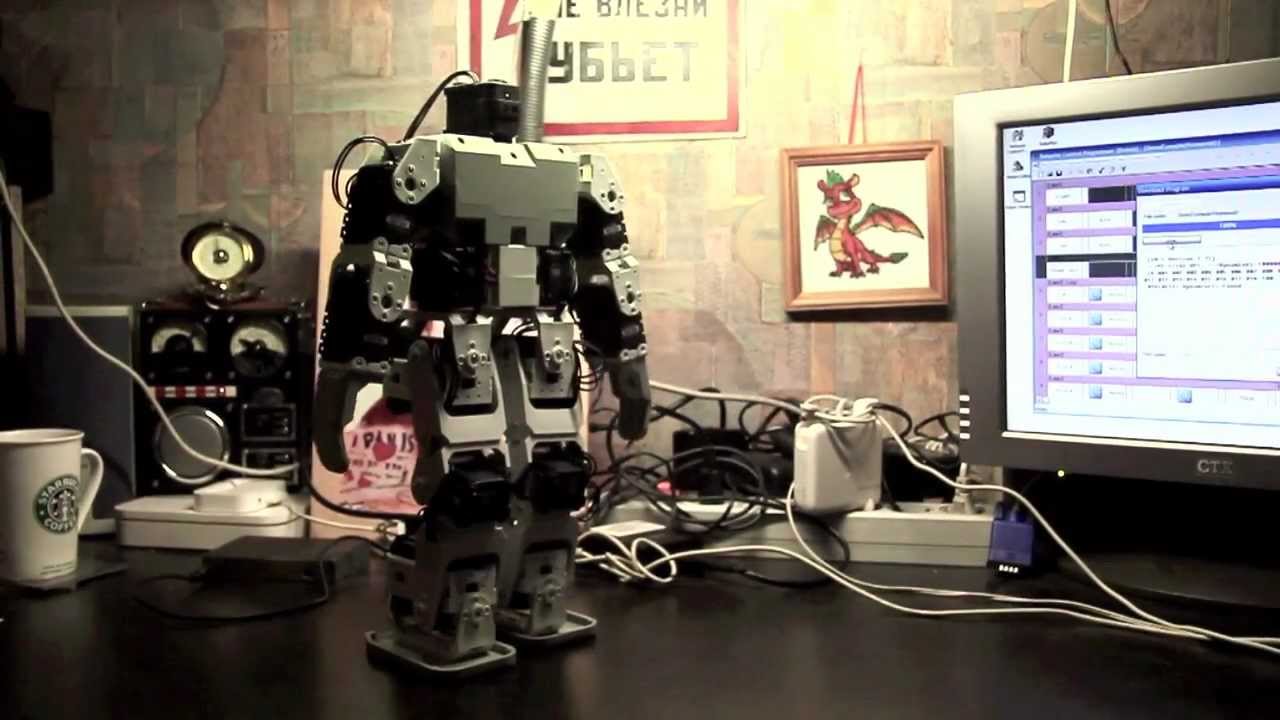 Robotis Bioloid p.2: Humanoid (2012.04) - YouTube