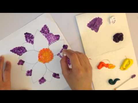 Pointillism flower part 2 - YouTube